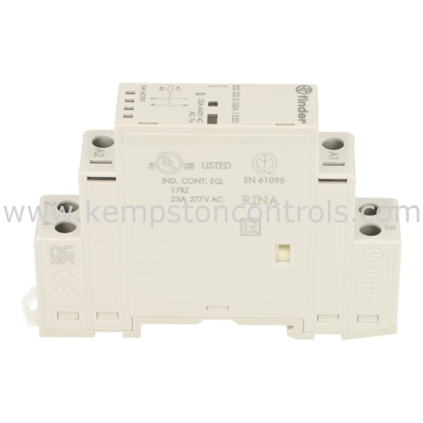 Finder 22.32.0.024.1520 FINDER MODULAR CONTACTORS, 25A, 24V DC (0/60HZ ...
