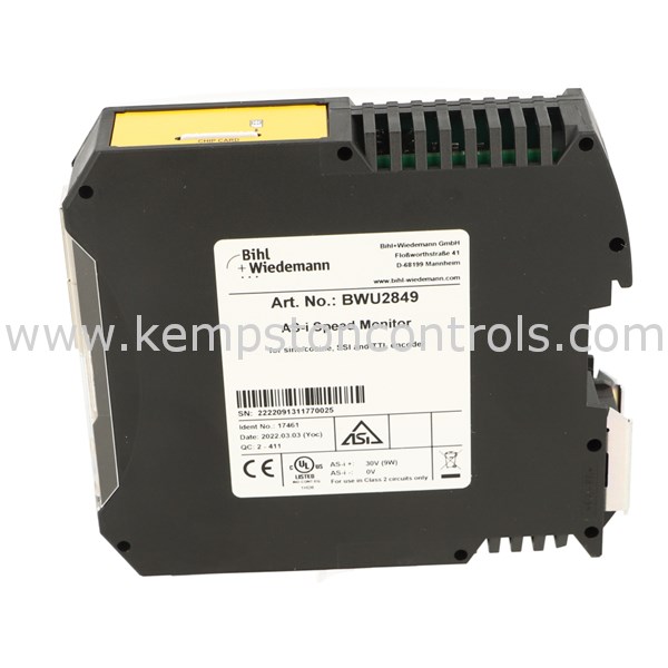 BIHL + WIEDEMANN BWU2849 BIHL + WIEDEMANN AS-I SPEED MONITOR MODULAR ...