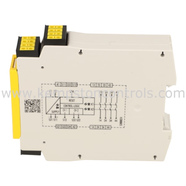 Wieland R1.188.1960.0 WIELAND SAFETY RELAY, 4NO CONTACTS, AUTO/MANUAL ...