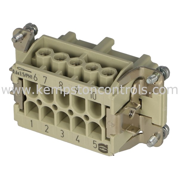 HARTING 09330102701 10 PIN FEMALE INSERT | Kempston Controls