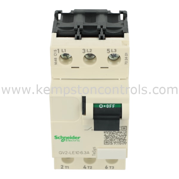 Schneider GV2LE10 SCHNEIDER MOTOR CIRCUIT BREAKER, TESYS GV2, 3P, 6.3 A ...