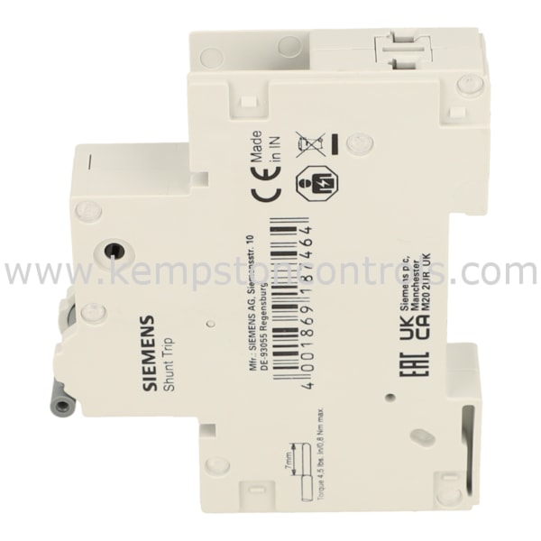Siemens 5ST3030 SIEMENS SHUNT RELEASE 110-415VAC | Kempston Controls