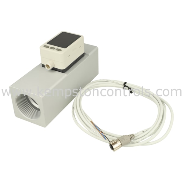 SMC PF3A706H-F14-ES SMC DIGITAL FLOW SWITCH, 60 TO 6000 L/MIN, G1 1/2, PNP, W/LEAD WIRE AND M12 ...