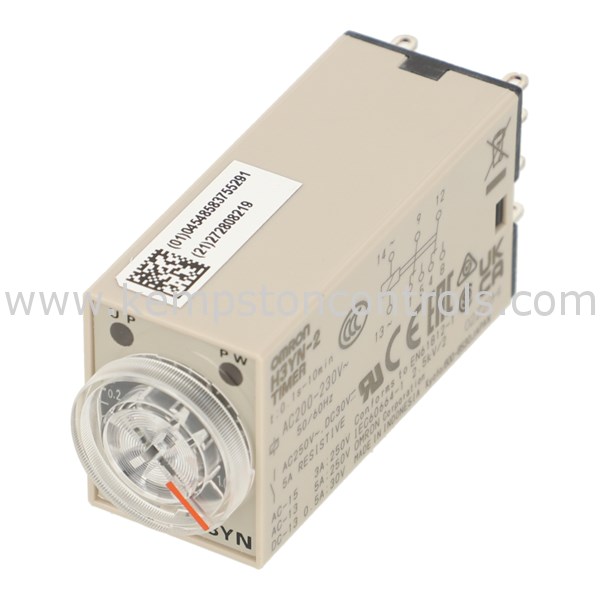 Omron H3YN-2 AC200-230 OMRON TIMER, PLUG-IN, 5A, 200-230VAC, 8 PIN, MULTIFUNCTION, 0.1S-10M ...