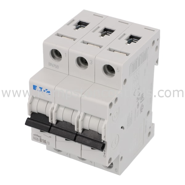 Eaton Moeller FAZ6-B16/3 MOELLER MCB 10KA 16A TYPE B 239113 | Kempston ...