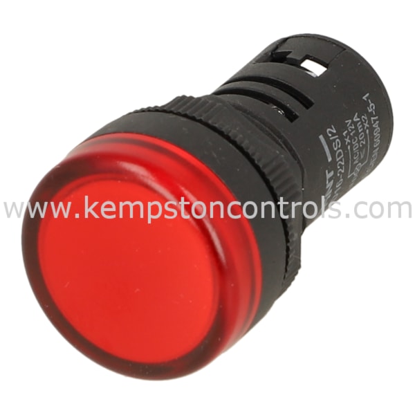 CHINT ND16-R-12 CHINT LED INDICATOR, AC/DC, RED, 12V | Kempston Controls