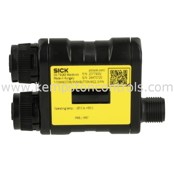 Sick 2077933 SICK T-CONNECTOR WITH PUSHBUTTON FOR LASER ALIGNMENT AID, M12, 5-PIN | Kempston ...