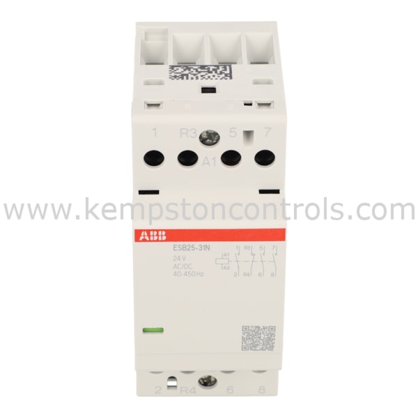ABB 1SAE231111R0131 ABB INSTALLATION CONTACTOR, ESB25-31N-01, 24V, 400VAC, 25A, 3NO, 1NC, 4 ...