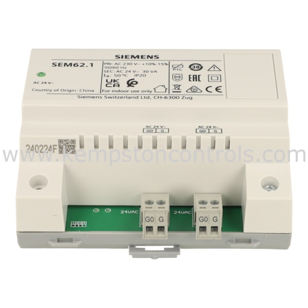 Siemens Smart Infrastructure SEM62.1 SIEMENS TRANSFORMER, AC 230V - AC ...