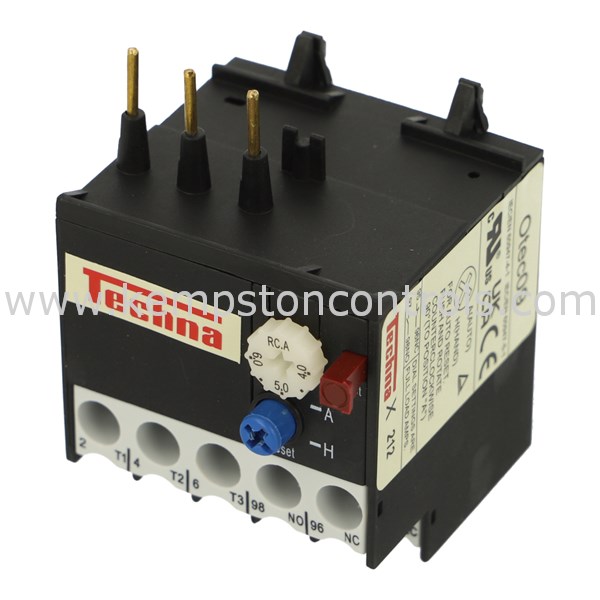 TECHNA OTEC09-05 TECHNA THERMAL OVERLOAD RELAY, 4-6A, 1NO 1NC | Kempston Controls