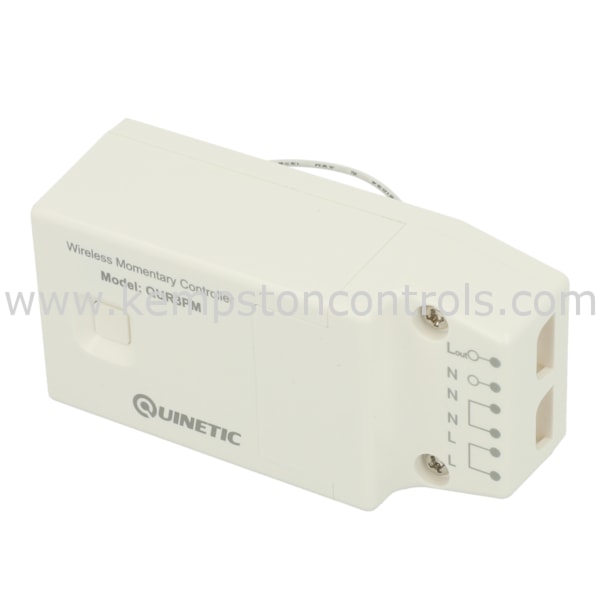 Quinetic QUR3PM QUINETIC MOMENTARY WIRELESS SWITCH RECEIVER, 85-260V ...