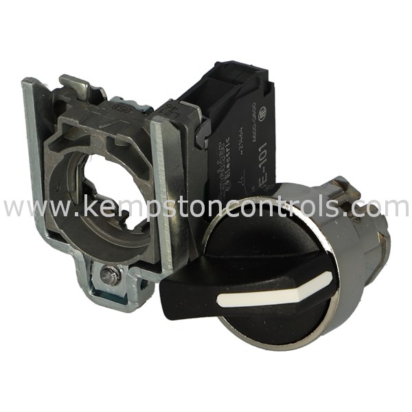 Schneider XB4BD21 SCHNEIDER XB4BD21 BLACK SELECTOR SWITCH, 22, 2 ...