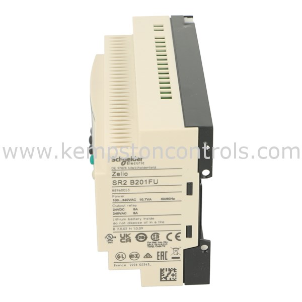 Schneider SR2B201FU SCHNEIDER ELECTRIC, ZELIO LOGIC SMART, LOGIC MODULE - 12 INPUTS, 8 OUTPUTS ...