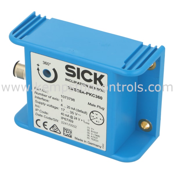 Sick TMS88A-PKC360 SICK INCLINATION SENSOR, SINGLE AXIS, MALE M12 5 PIN ...