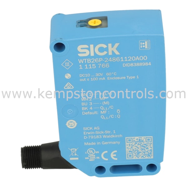 Sick WTB26P-24861120A00 SICK PHOTOELECTRIC SENSOR, BACKGROUND ...