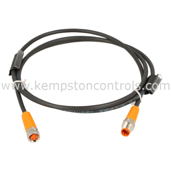 IFM EVC307 IFM VDOGF030MSS0001H03STGF040MSS, JUMPER CABLE M8 FEMALE STR 3-PIN TO M8 MALE STR 4 ...