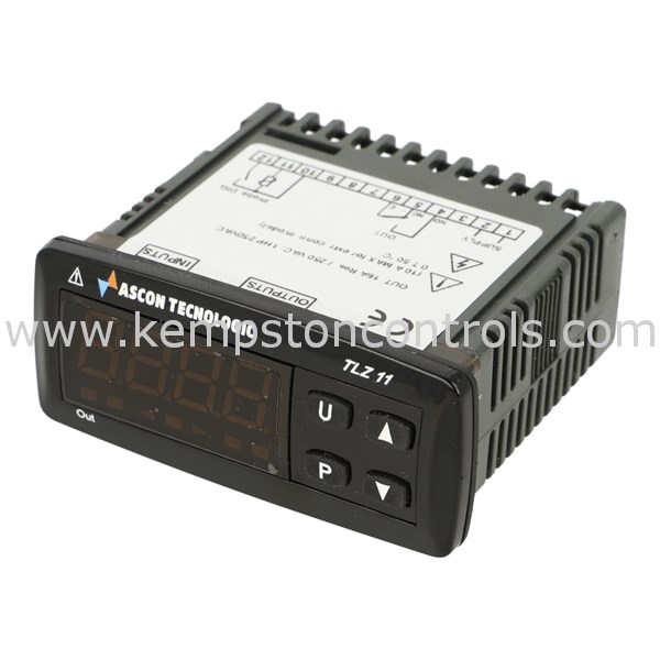 ASCON TLZ11 HS P HI TEMP ASCON TECNOLOGIC HIGH TEMPERATURE DIGITAL THERMOSTAT 100 240VAC NTC PT1000 16A RELAY Kempston Controls