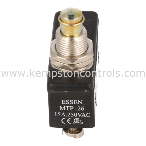 Essen MTP-26 ESSEN MICRO SWITCH, PLUNGER ACTUATOR, 15A | Kempston Controls