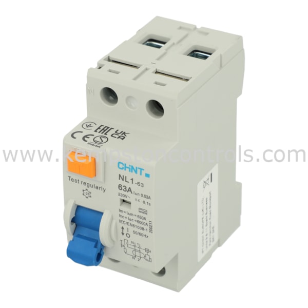 CHINT NL1-63-263/30-A CHINT 2 POLE, A TYPE, 63A, 30MA RCD | Kempston ...