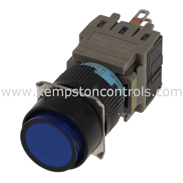 Fuji AH165-L5S11E3 FUJI PUSHBUTTON, EXTENDED ROUND HEAD (ALT) BLUE 1NO ...