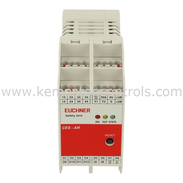 Euchner 098225 AR EVALUATION UNIT, SWITCH CHAINS OF UP TO 12 DEVICES, 4 INDIVIDUAL SAFE RELAY ...