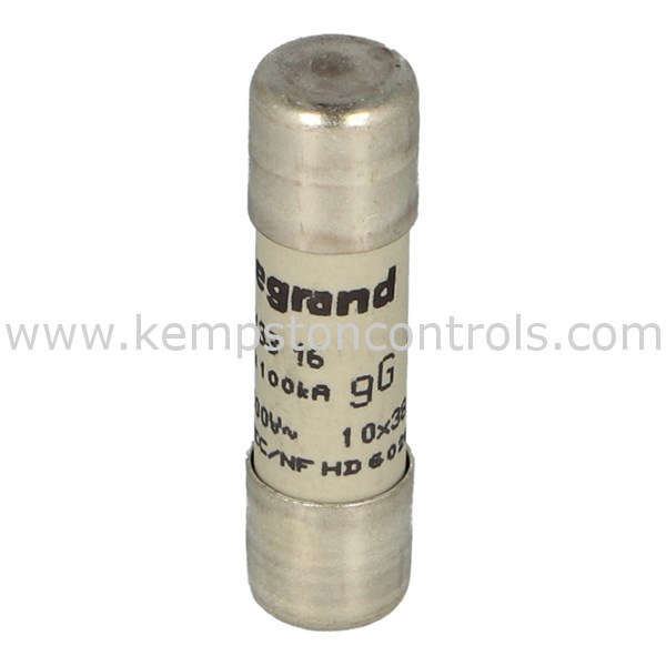 Legrand Power 013316 LEGRAND 16A TYPE GG 10.3X38MM FUSE | Kempston Controls