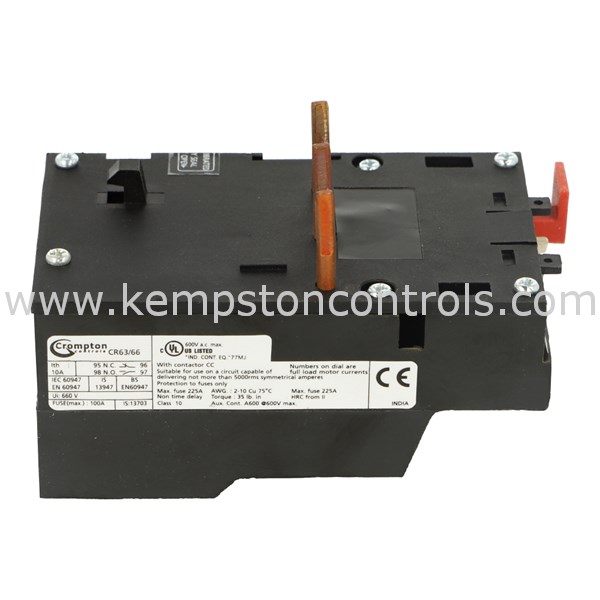 Crompton Controls CR63/66BP CROMPTON CONTROLS S3000 CR63/66 THERMAL O/L ...