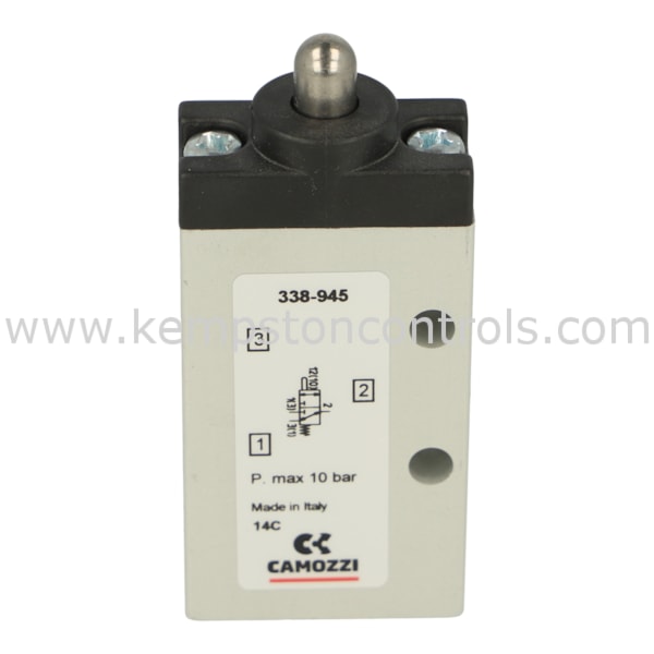Camozzi 338-945 CAMOZZI MECH VALVE-3/2 NC-1/8-PLUNGER-SR | Kempston ...