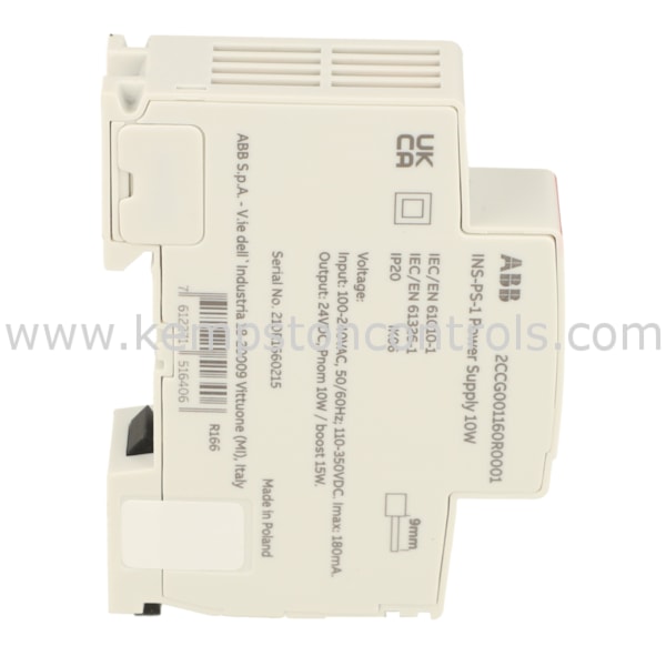 ABB 2CCG001160R0001 ABB INS-PS-1 POWER SUPPLY MODULE ,15W, 50 - 60 HZ ...