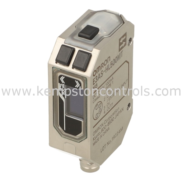 Omron E3AS-HL500MT M3 OMRON PHOTOELECTRIC SEN., STAINLESS STEEL, RED LASER CLASS 1, BACKGROUND ...
