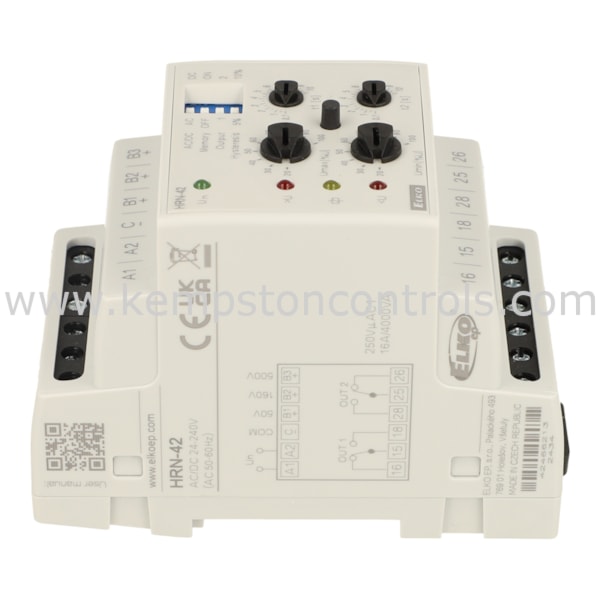 ELKO HRN-42/230V ELKO VOLTAGE MONITORING RELAY, 230V, 3-MODULE, 2 X CO ...