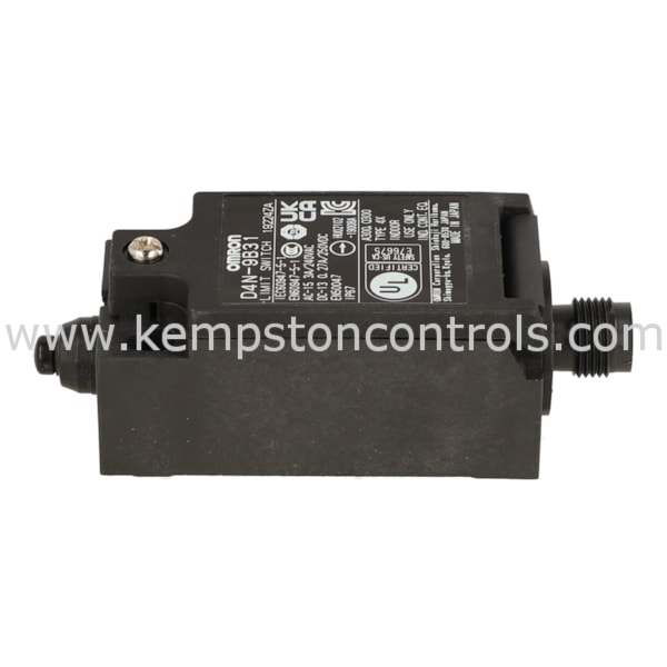 Omron D4N-9B31 OMRON SAFETY LIMIT SWITCH, TOP PLUNGER, 2NC 1NO SLOW-ACTION, M12 CONNECTOR ...