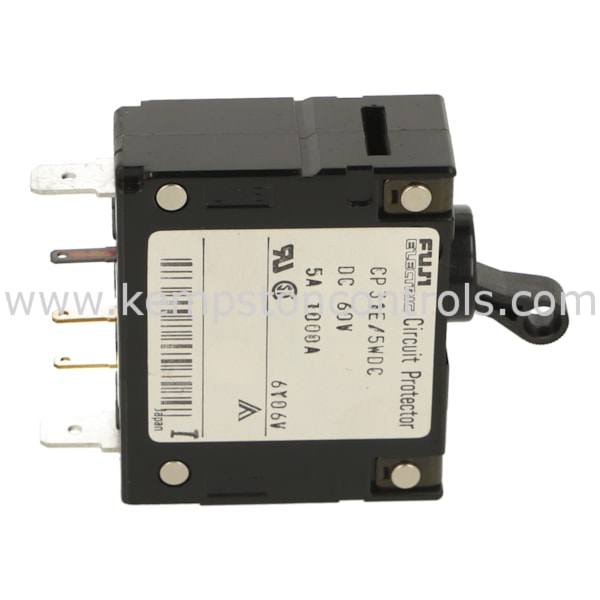 Fuji CP31E/5WDC FUJI CIRCUIT BREAKER, 1 POLE, 5 AMP+AUX SWITCH (DC) | Kempston Controls