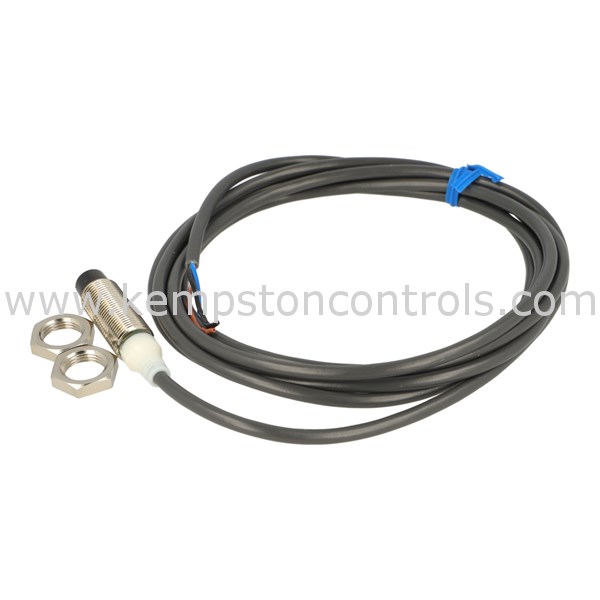 Omron E2A-M12KN08-WP-C1 2M OMRON INDUCTIVE SENSOR, M12, 8MM RANGE NON FLUSH, NPN NO, 2M CABLE ...