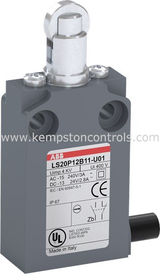 ABB 1SBV015912R3801 ABB LIMIT SWITCH, LS20 SERIES, 30MM METAL ROLLER ...