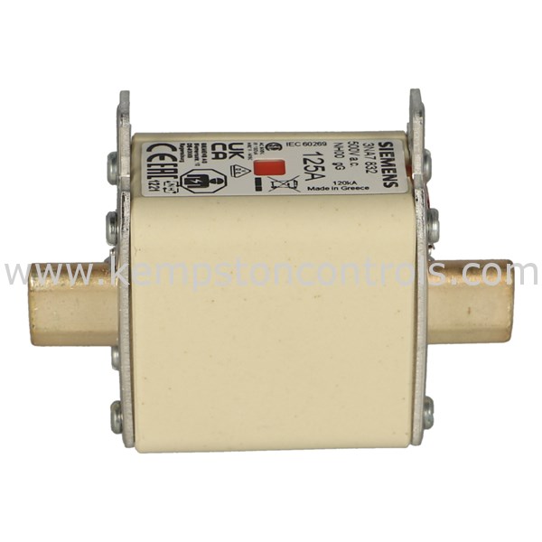 Siemens 3NA7832 SIEMENS LV HRC FUSE SIZE 00 125A | Kempston Controls