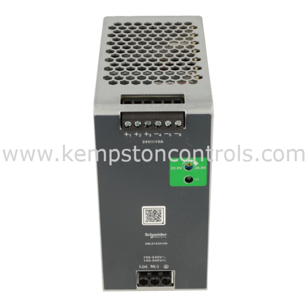 Schneider ABLS1A24100 SCHNEIDER REGULATED POWER SUPPLY,100-240VAC, 24V ...