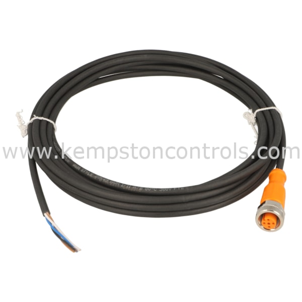 IFM EVC837 IFM CONNECTING CABLE WITH SOCKET, M12 CONNECTOR, 4M PUR ...