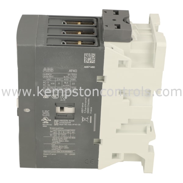 ABB AF40-30-00-11 ABB AF40-30-00-11 CONTACTOR 3P 18.5KW 40A AC3, COIL ...