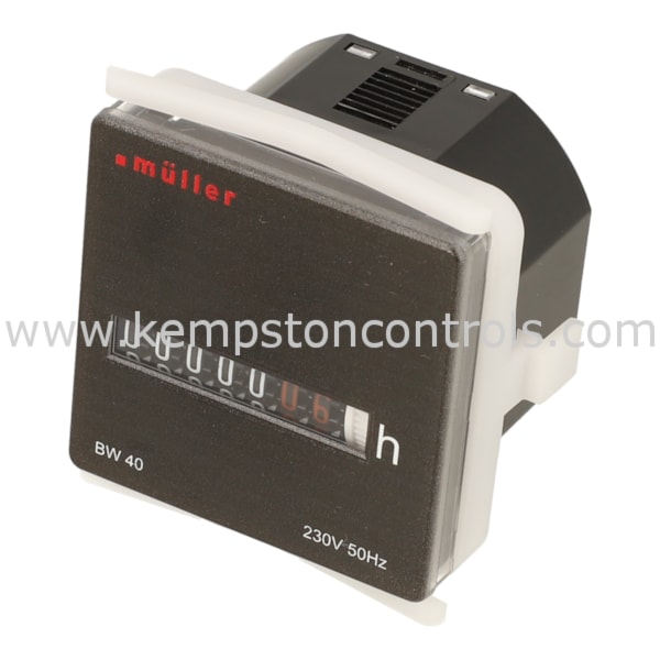 Hugo Muller BW40.18 230VAC MULLER HOURS COUNTER 230VAC | Kempston Controls