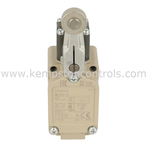 Omron WLCA2-G OMRON LIMIT SWITCH, 10A, STANDARD ROLLER LEVER, DPDB | Kempston Controls