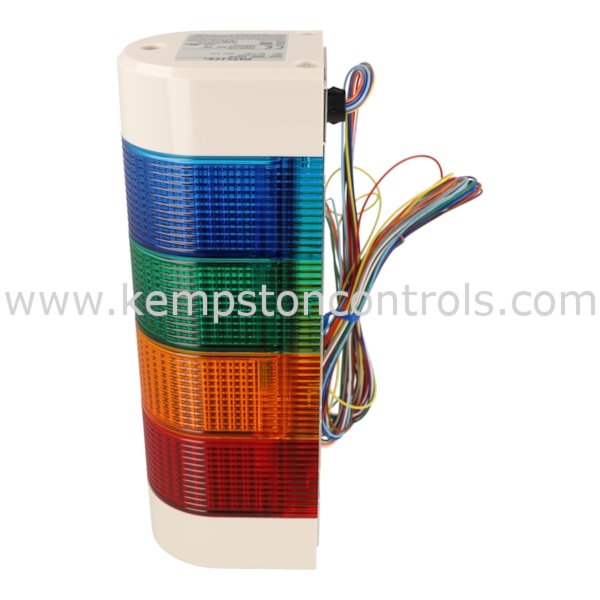 Patlite WME-402DFB-RYGB PATLITE SIGNAL TOWER, 4 TIERS, OFF-WHITE, 24VDC ...