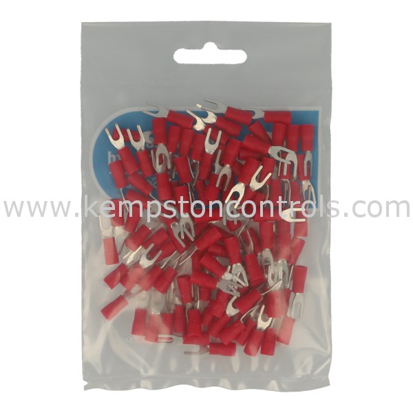 Termination Technology RF32 PRE-INSULATED TERMINALS RED FORK 0.5MM²-1 ...