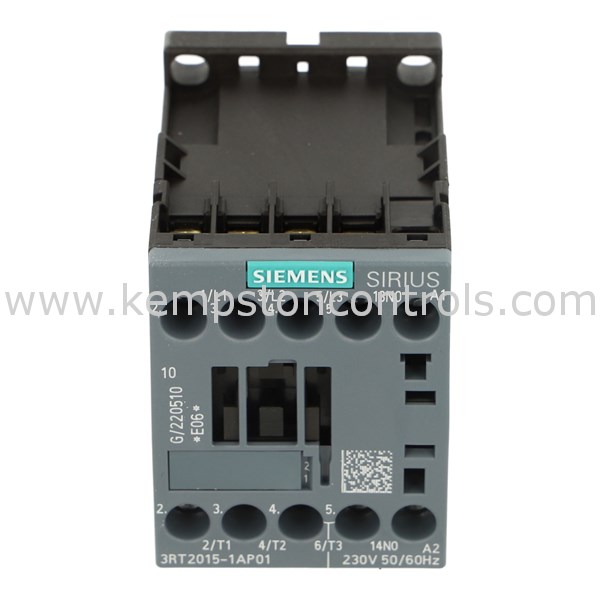 Siemens 3RT2015-1AP01 SIEMENS CONTACTOR, AC-3 7 A, 3 KW / 400 V 1 NO ...