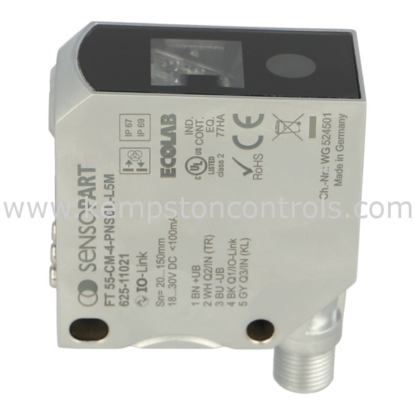 Sensopart FT 55-CM-4-PNSDL-L5M SENSOPART COLOUR SENSOR, 50-150MM RANGE ...