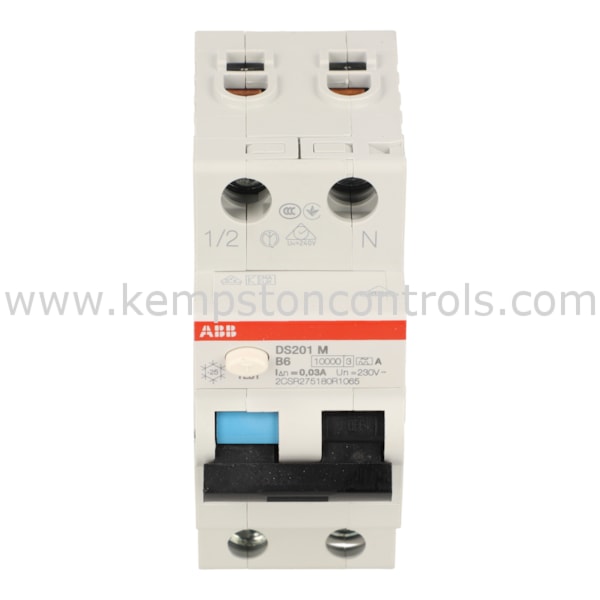ABB 2CSR275180R1065 ABB RESIDUAL CURRENT CIRCUIT BREAKER WITH OVERCURRENT PROTECTION, TYPE B, 6A ...
