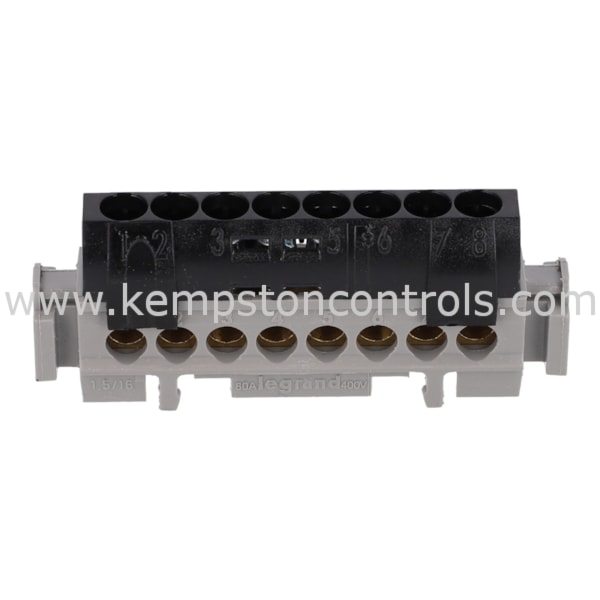 Legrand Cable Management 004852 LEGRAND BLACK IP2X TERMINAL BLOCK 75MM ...