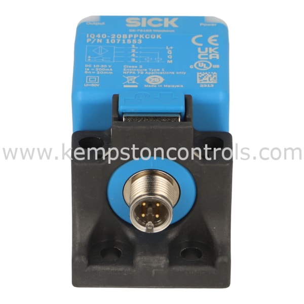 Sick IQ40-20BPPKC0K SICK INDUCTIVE SENSOR, 40X40X66MM, 20MM RANGE FLUSH ...
