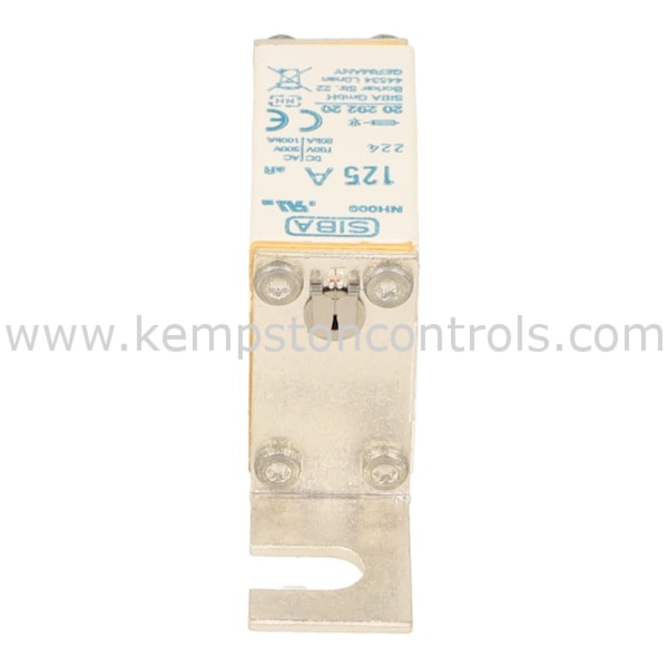 Siba 2029220.125A SIBA FUSE LINK, 125A, NH000 , 0.7 KV (DC), 100 KA ...