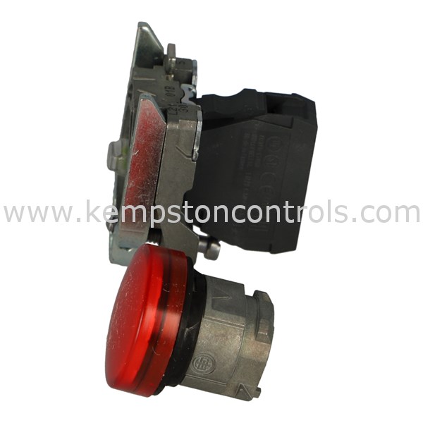 Schneider XB4BVB4 SCHNEIDER HARMONY XB4, PILOT LIGHT, METAL, RED, Ø22 ...